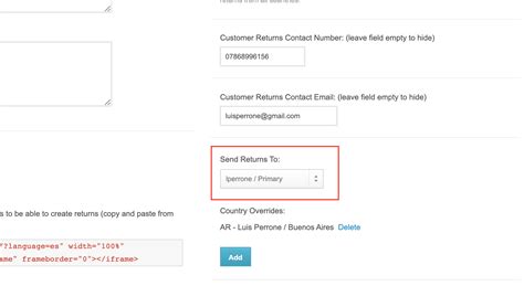 How To Customize A Return Label Support Center
