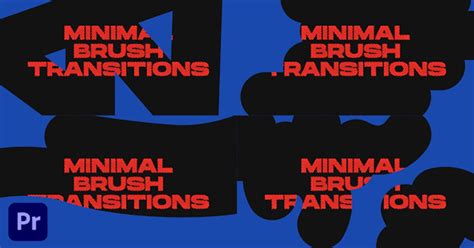 Минимальные переходы между кистями Premiere Pro Видеошаблоны Envato Elements