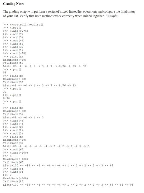 solved section 1 the sortedlinkedlist class 10 points