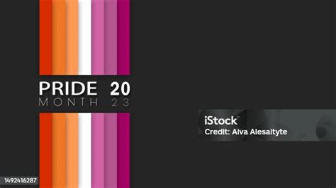 해피 프라이드의 달 레즈비언 프라이드 플래그 회색 배경 2023년에 대한 스톡 벡터 아트 및 기타 이미지 2023년 6월 Lgbt 프라이드의 달 Istock
