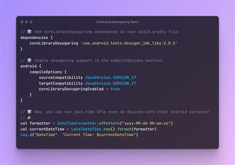 Androiddev Kotlin Javatime Desugaring Mobiledevelopment