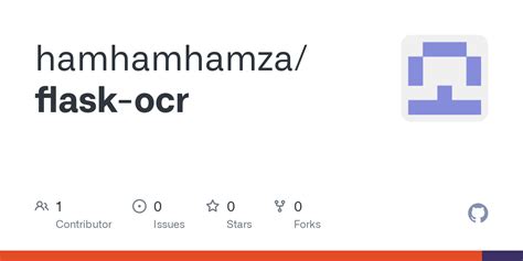 github hamhamhamza flask ocr