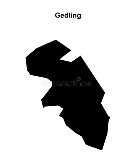 Gedling Outline Map Stock Illustration Illustration Of Administrative 371643880