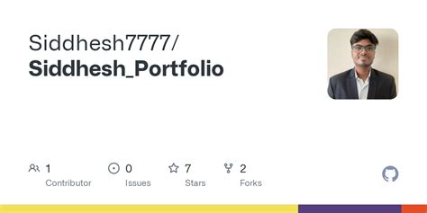 github siddhesh7777 siddhesh portfolio