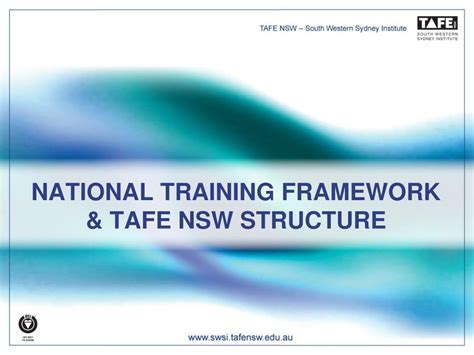 Ppt National Training Framework And Tafe Nsw Structure Powerpoint