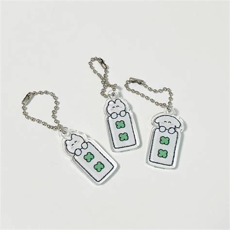 하얀잡화점 행운아크릴키링 위시버킷