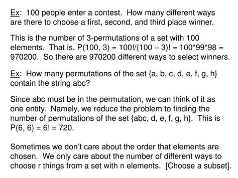 PPT Section Permutations And Combinations PowerPoint Presentation ID