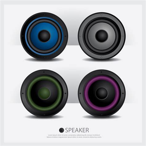 Speakers Isolated Vector Illustration 569046 Vector Art At Vecteezy