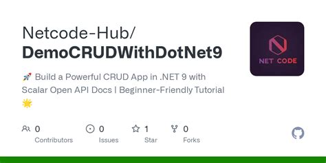 Github Netcode Hubdemocrudwithdotnet9 🚀 Build A Powerful Crud App