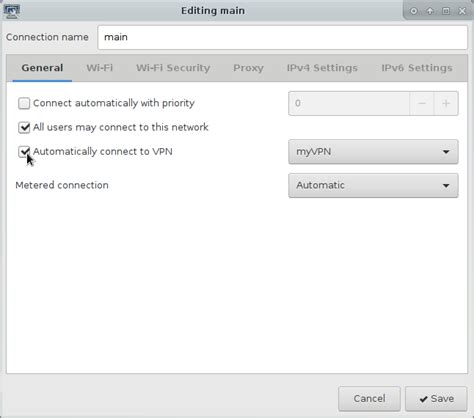 Arch Linux How To Use Nmcli To Always Connect To Vpn When Using