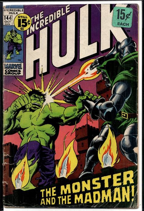 The Incredible Hulk 144 1971 Hulk Comic Books Bronze Age Marvel