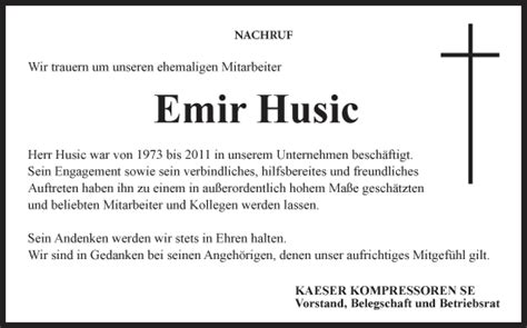 emir husic traueranzeige franken de