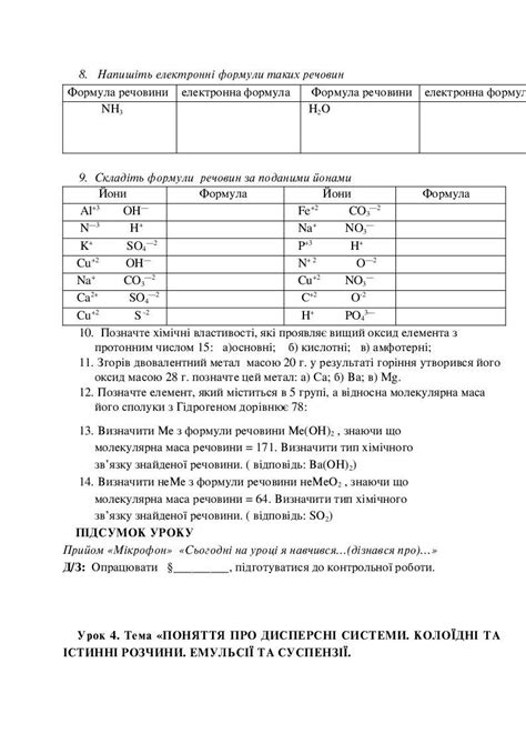 Конспекти уроків хімії 9 клас Хімія