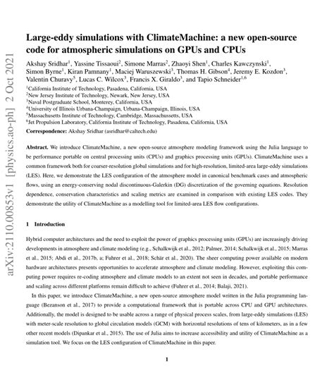 pdf large eddy simulations with climatemachine v0 2 0 a new open