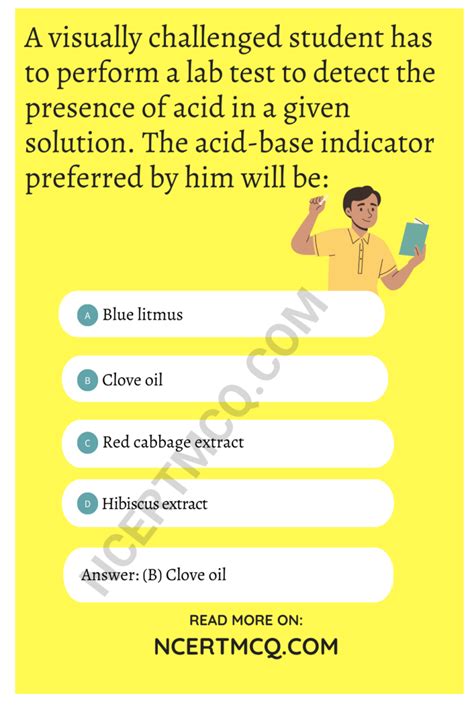 Acids Bases And Salts Class MCQ Online Test With Answers Questions NCERT MCQ