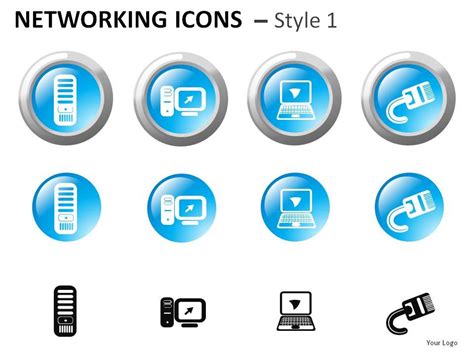 Networking Icons Style 1 Powerpoint Presentation Slides | PowerPoint Slide Images | PPT Design ...