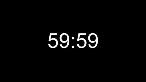 1 Hour Timer On Screen Countdown With Loud Alarm Youtube