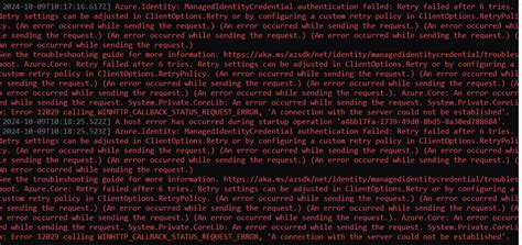 Net Core Azureidentity Managedidentitycredential Authentication Failed Stack Overflow
