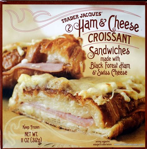 trader joe s jacques ham and cheese croissant sandwiches club