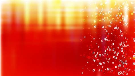 빨간색과 주황색 흩어져 알파벳 배경 그래픽 Ai Eps Uidownload