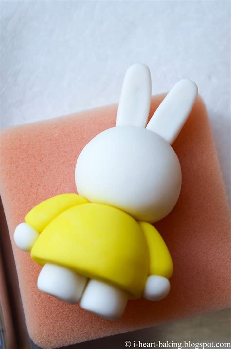 I Heart Baking Miffy First Birthday Cake With Handmade Fondant Miffy