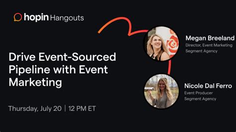 Drive Event Sourced Pipeline With Event Marketing