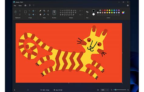 37년된 윈도 그림판 앱에 어두운 테마 적용한 마이크로소프트 Techg