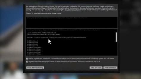 Unhandled Exception Exception Access Violation Writing Address X Fff D Unreal Engine