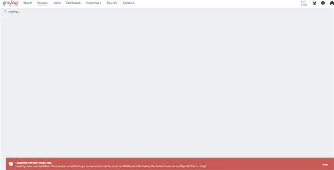 graylog s search filed show that no stream permissions graylog