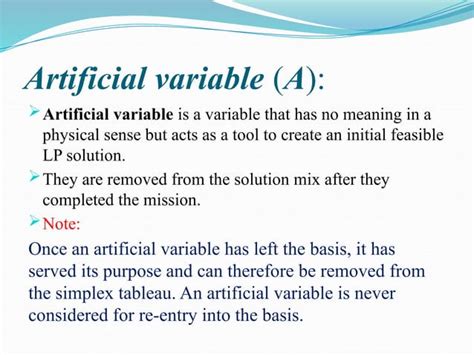Chapter 2 Iii Optimization A Minimization Type Of Lpppptx