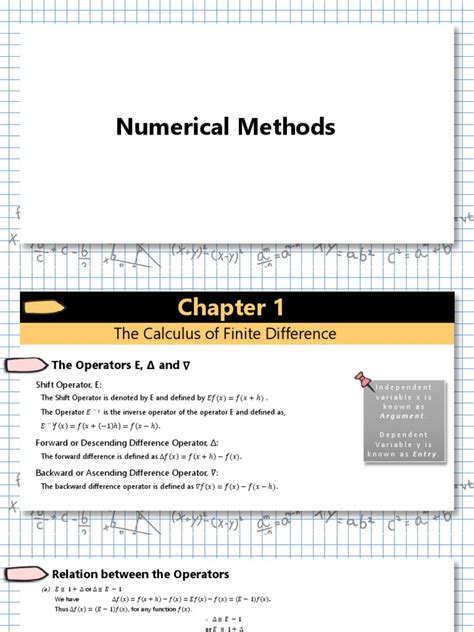 numerical method ppt final 1 pdf integral finite difference