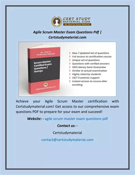 Ppt Agile Scrum Master Exam Questions Pdf Powerpoint Presentation Id