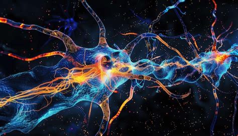 Abstract Neuron Cell Structure Premium Ai Generated Image