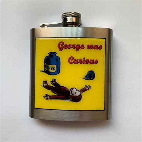 George With Ether Liquor Hip Flask Etsy