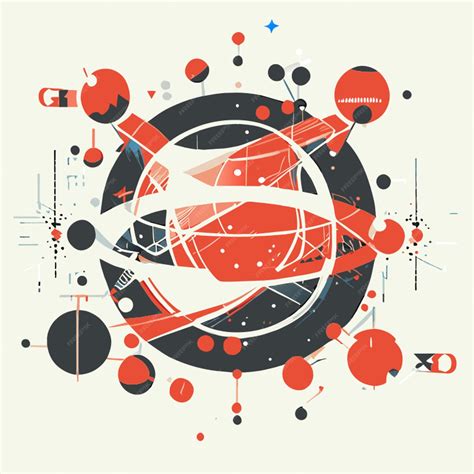 Inside The Realm Of Subatomic Particles Vector Illustration Flat 2 Premium Ai Generated Vector