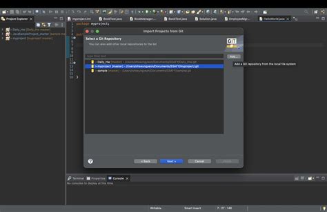 Eclipse에서 Git Clone해온 폴더 열어서 작업하기