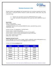 Understanding Window Functions In SQL And How To Use Them For Course Hero