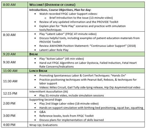 Labor Support Workshop Usf Health
