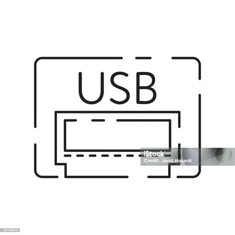 Иконка Линии Компьютерного Оборудования Видеокарта Или Процессор И Оперативная Память Gpu Или