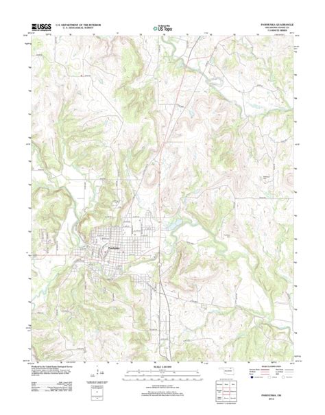 Pawhuska Ok 2012 24000 Scale Map By United States Geological Survey