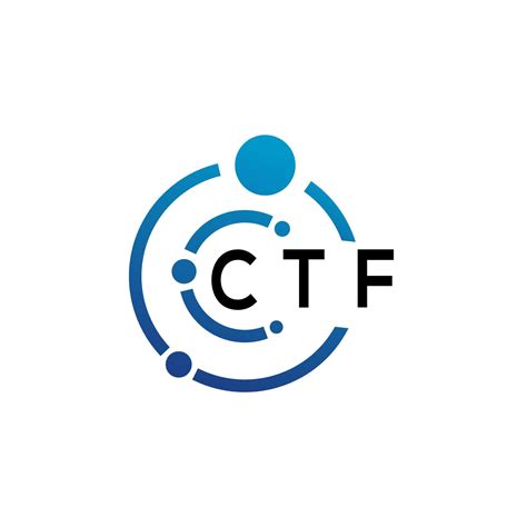 Ctf Letter Logo Design On White Background Ctf Creative Initials