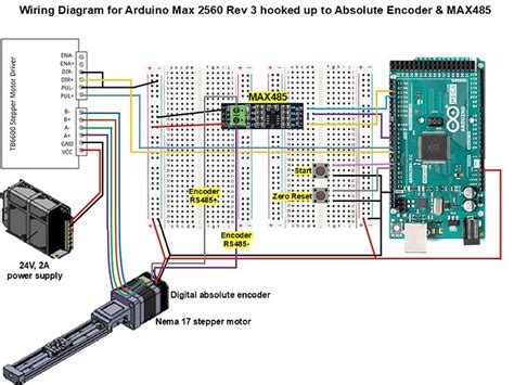 Arduino Uno R3 Max485 And Stepper Motor Absolute Encoder Reading