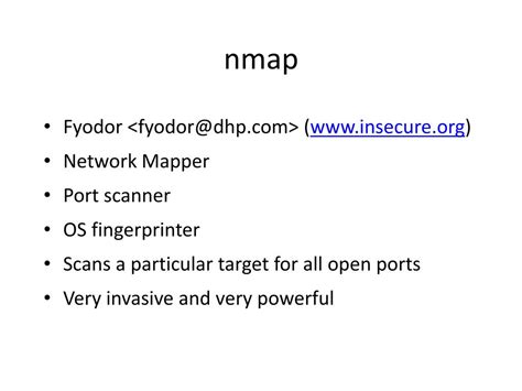 PPT Nmap PowerPoint Presentation Free Download ID 3391647