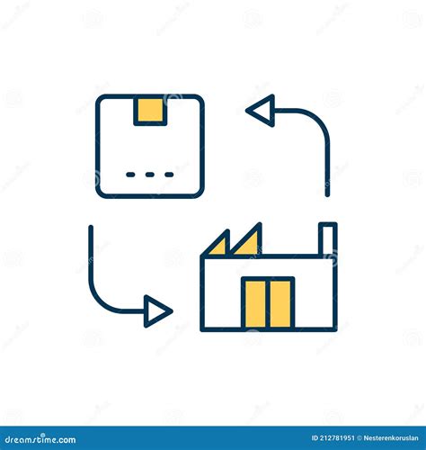 Assembly Company Line Icons Collection Interlocking Precision Fabrication Integration