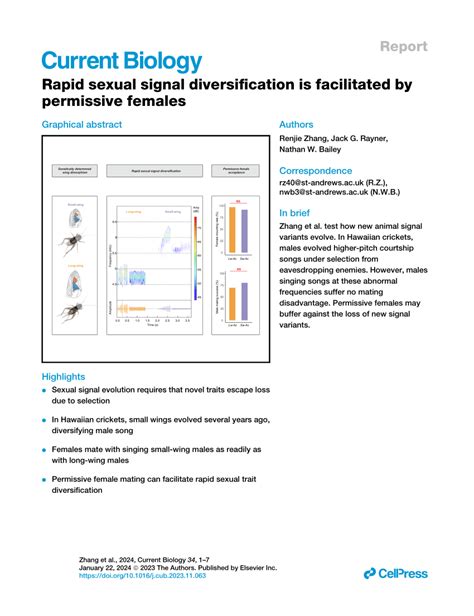 Pdf Rapid Sexual Signal Diversification Is Facilitated By Permissive
