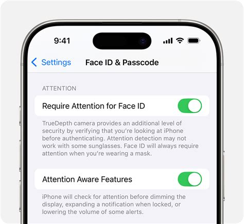 Turn Attention Aware Features On Or Off On Your IPhone Or IPad Pro Apple Support