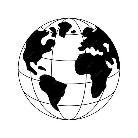 글로브 그리드 지구 무료 벡터