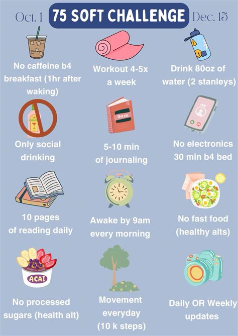 75 Soft Challenge Healthy Habits Healthy Mind Health