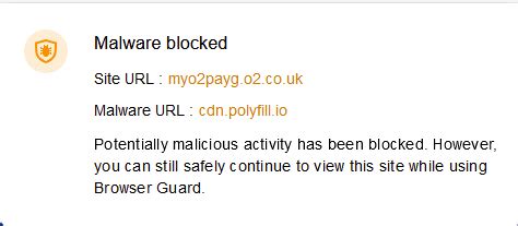 02 Malware Polyfill.io detected on Payments page- - Page 2 - O2 Community