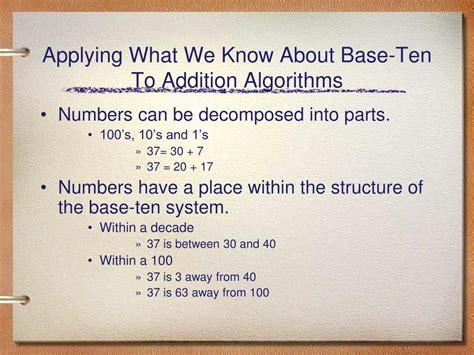 Ppt Computational Fluency Connecting Place Value Ideas To Addition Algorithms Powerpoint